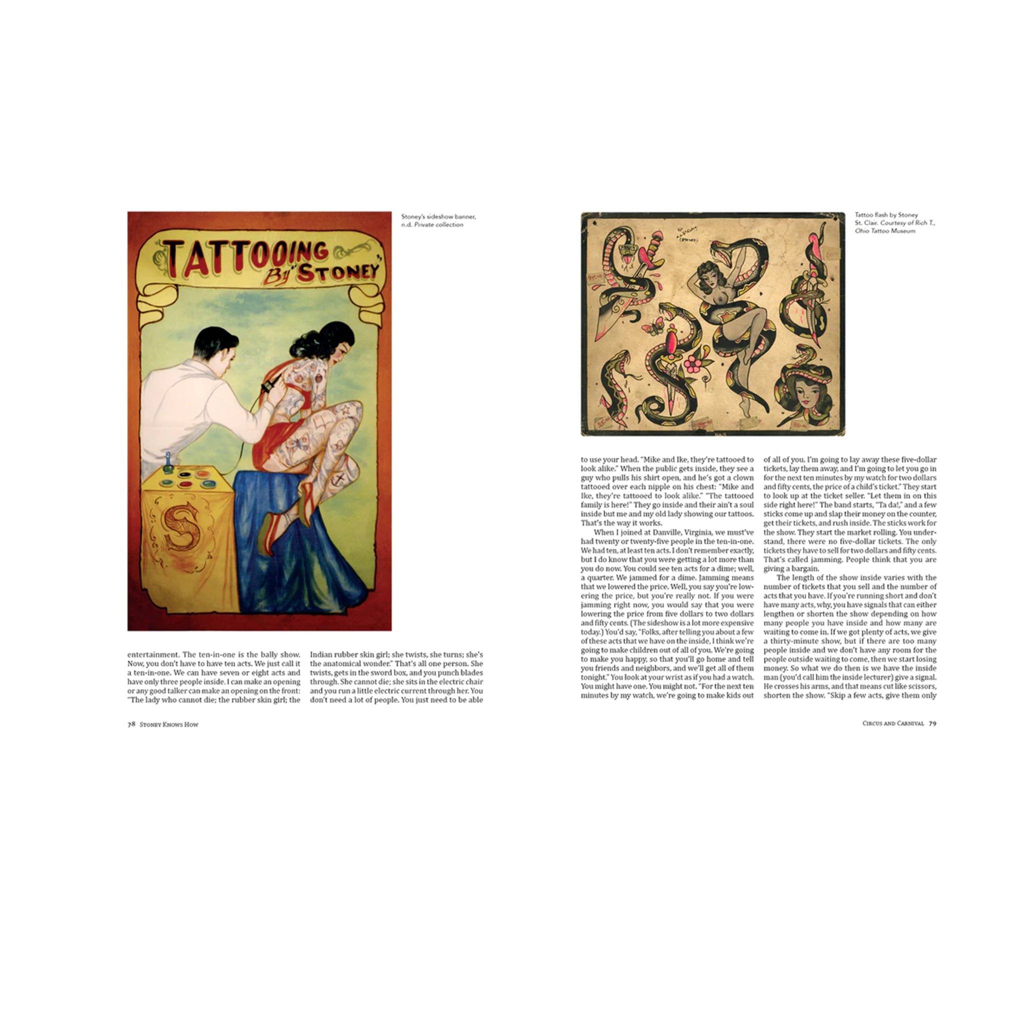 Stoney Knows How : Life as a Sideshow Tattoo Artist 3rd Edition – Bicknee Tattoo Supply