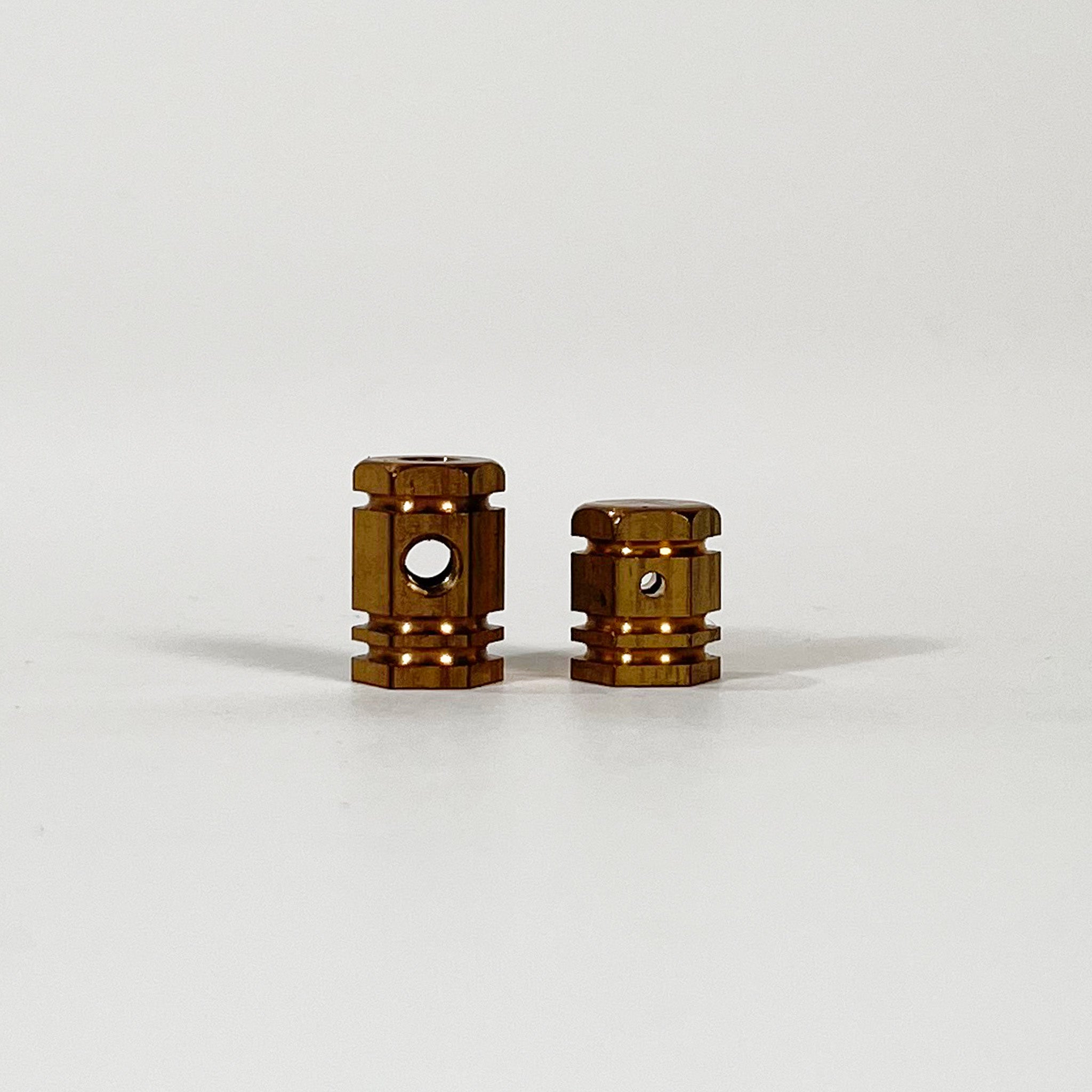 Tattoo Machine Parts - Brass Hex Custom Binder Set - Bicknee Tattoo Supply