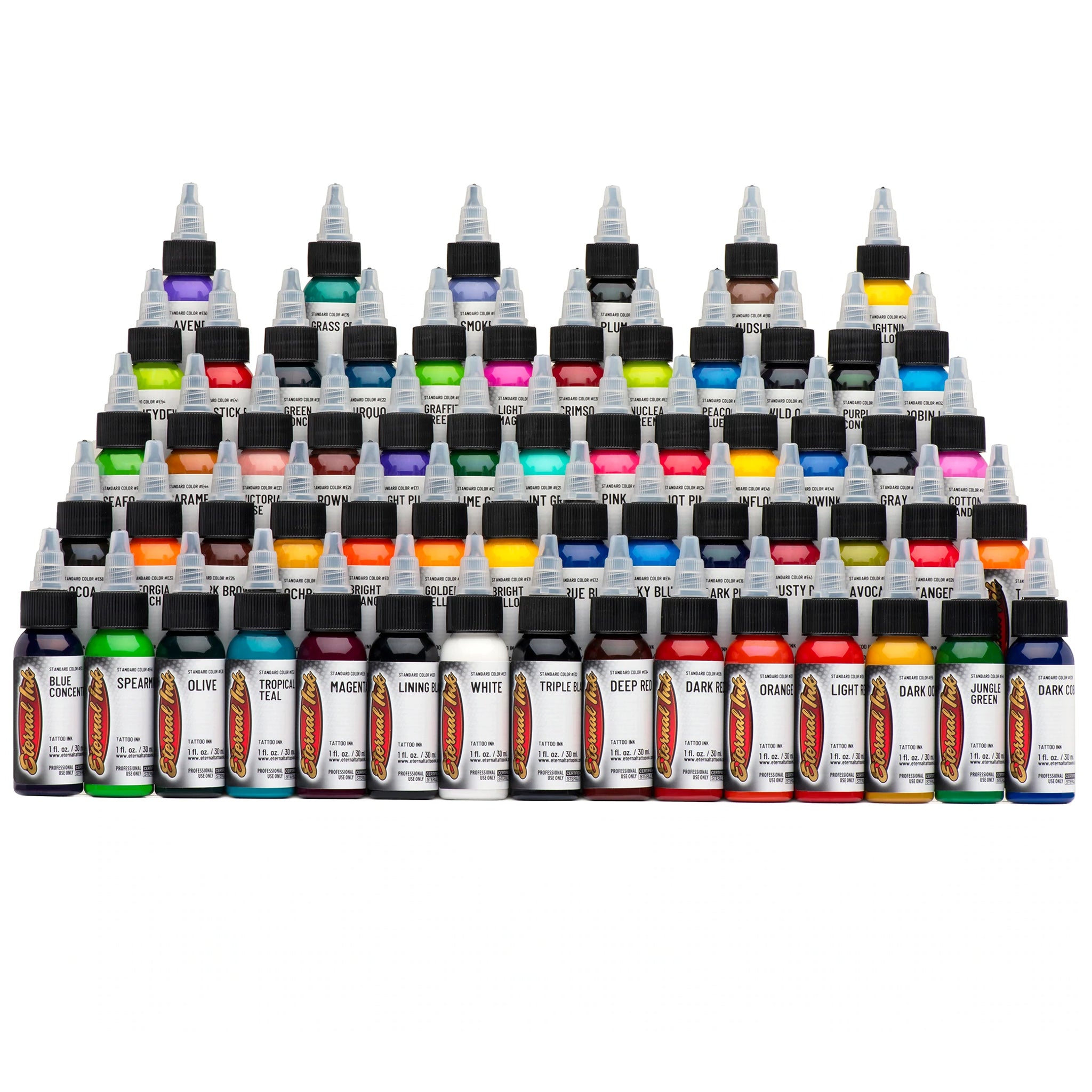 Eternal Tattoo Ink - Gold 60 Color Set - Bicknee Tattoo Supply