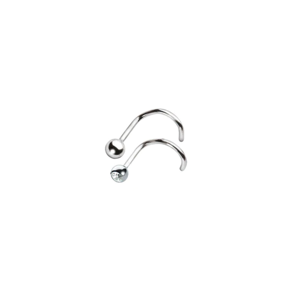 Body Piercing Jewelry - Nostril Screws - Bicknee Tattoo Supply