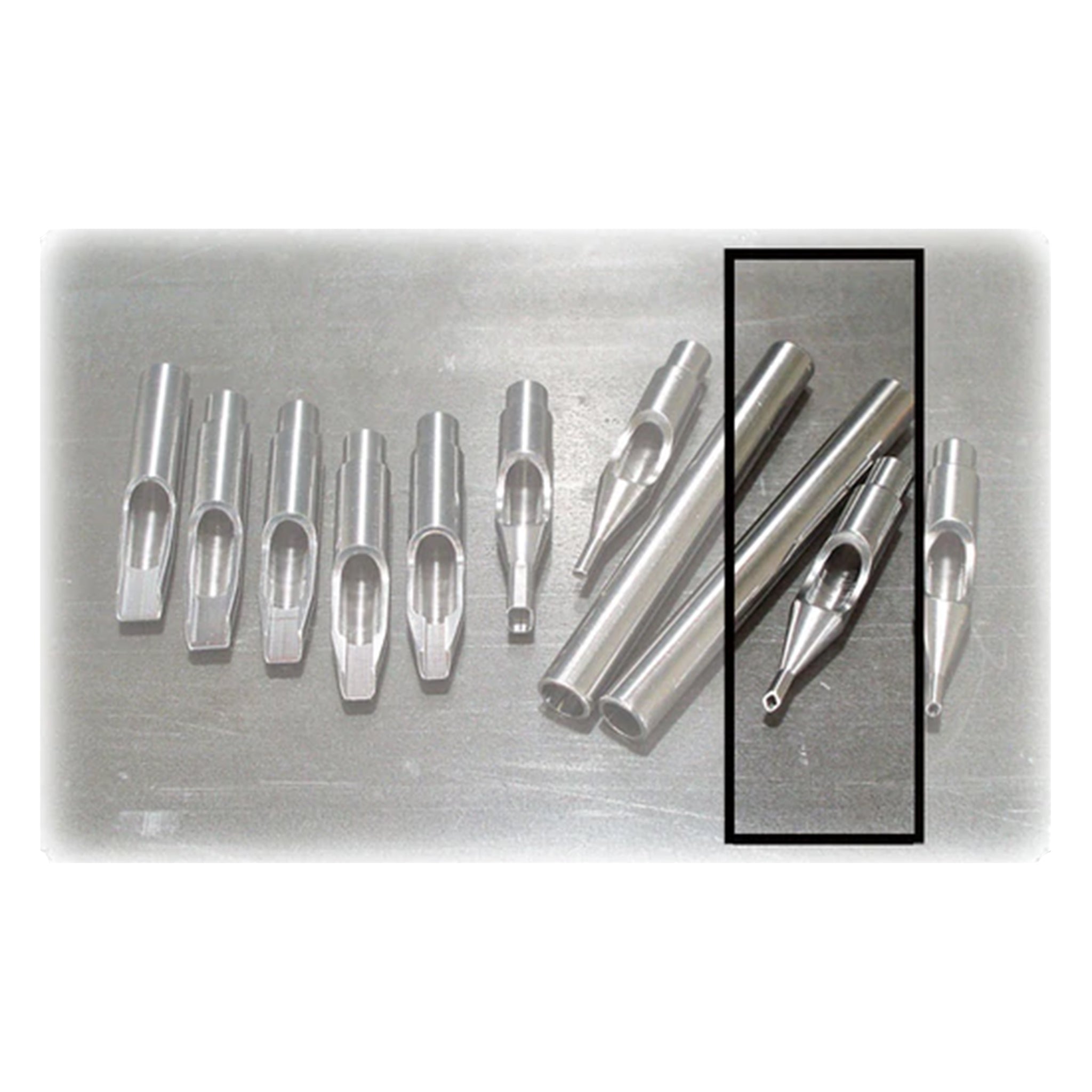 Tattoo Stainless Tube Tips - Diamond - Bicknee Tattoo Supply